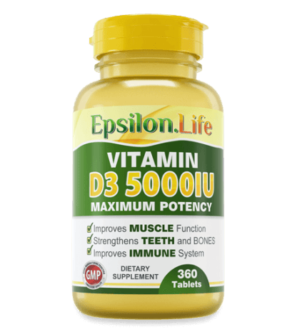 Vitamin D3 5000IU - Epsilon Life